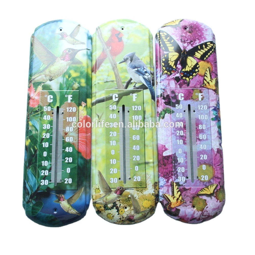 Outdoor Hang Tin Advertising Thermometer Signs, High Quality Outdoor ...