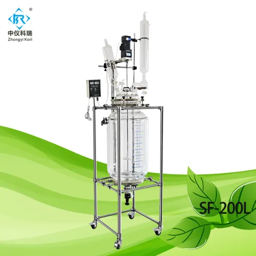 Sf-200l Glass Reactor 200liter, High Quality Sf-200l Glass Reactor ...