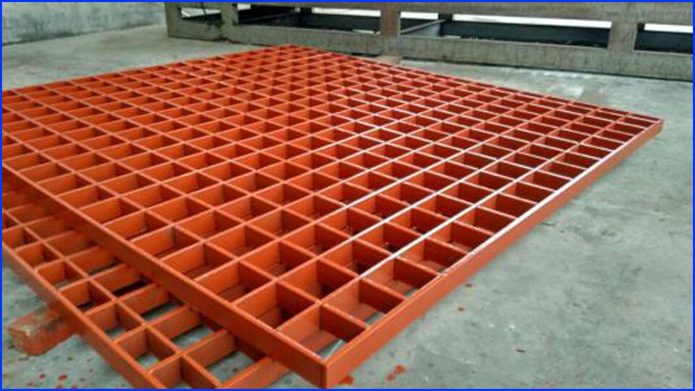 Painted Steel Grating Building Floor, High Quality Painted Steel ...