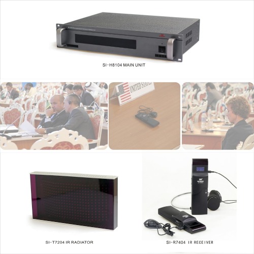 Digital Simultaneous Interpretation System / Wireless Interpreter Systems / Digital Ir Receiver ...
