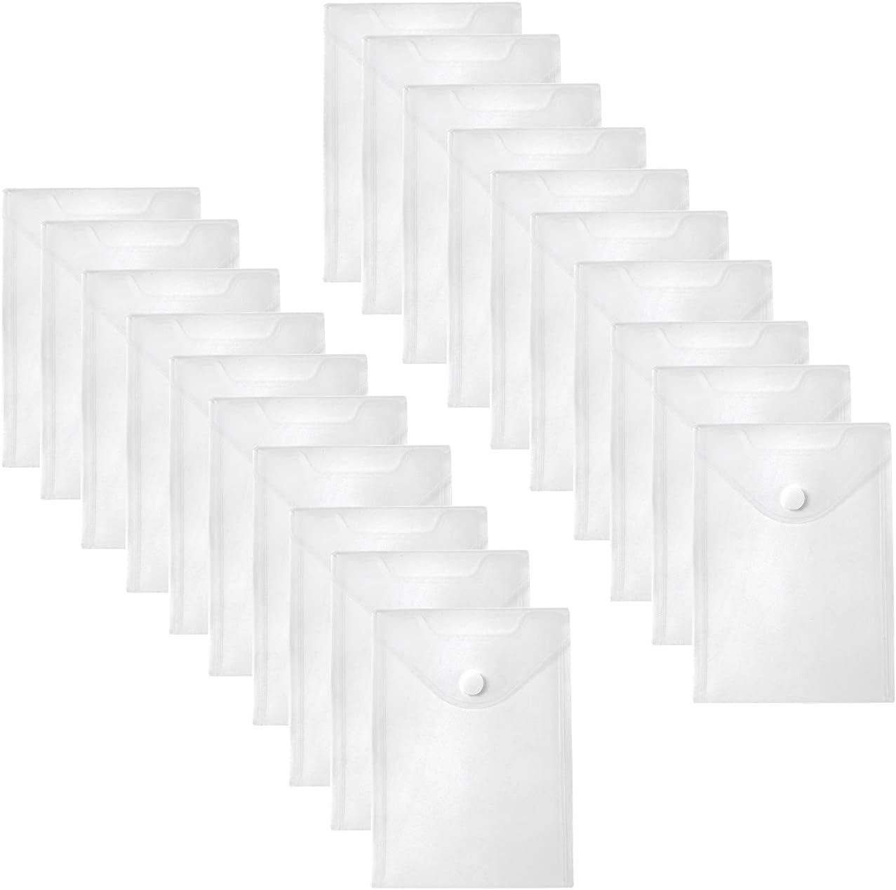 Yessart 20-pack Clear Plastic Receipt Stickers Storage Holder, High ...