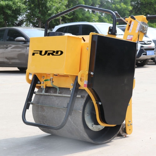 Manual Vibrating Road Roller Double Drum Roller Compactor Roller ...