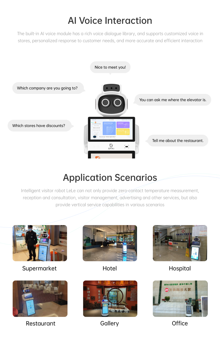 Ai Reception Robot With Thermal Imaging And Facial Recognition For ...