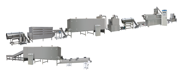 Puffed Corn Flakes Breakfast Cereal Extrusion Production Line, High ...