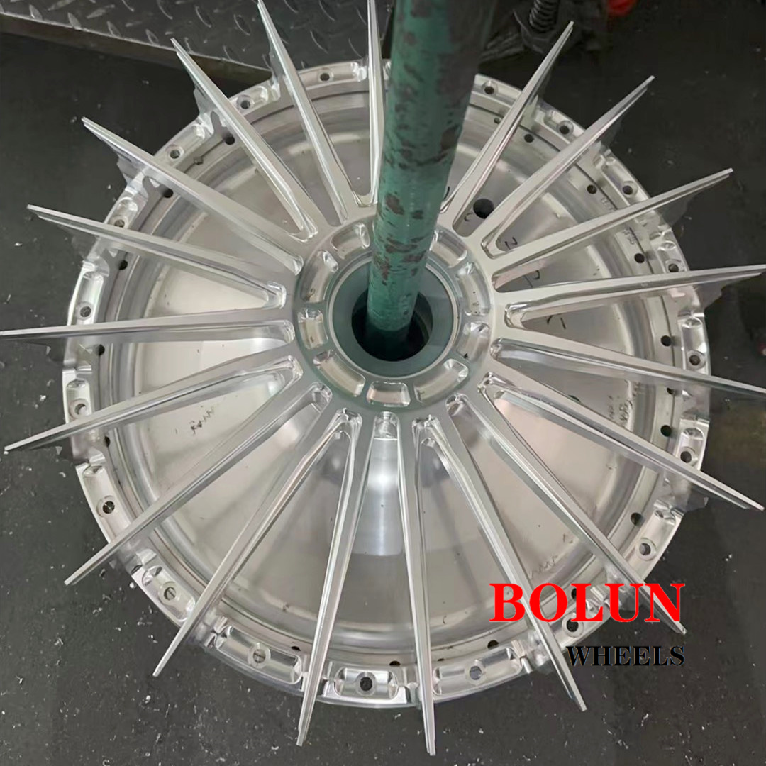 Custom Luxury Car Rims - Bolun Full Polished 21x9.5 & 22x12.5 Inch 3 ...