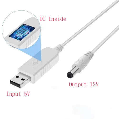 White Color Usb Boost Cable 12v, High Quality White Color Usb Boost ...