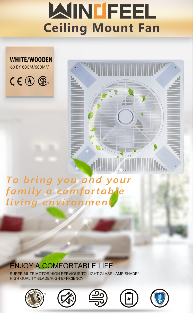 Office 60 By 60 14 Inch White Ceiling Mounted Box Fan, High Quality ...