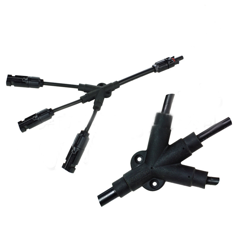 Mc4 Y-type Four-way Connector For Solar Panels - Waterproof Pv Cable ...
