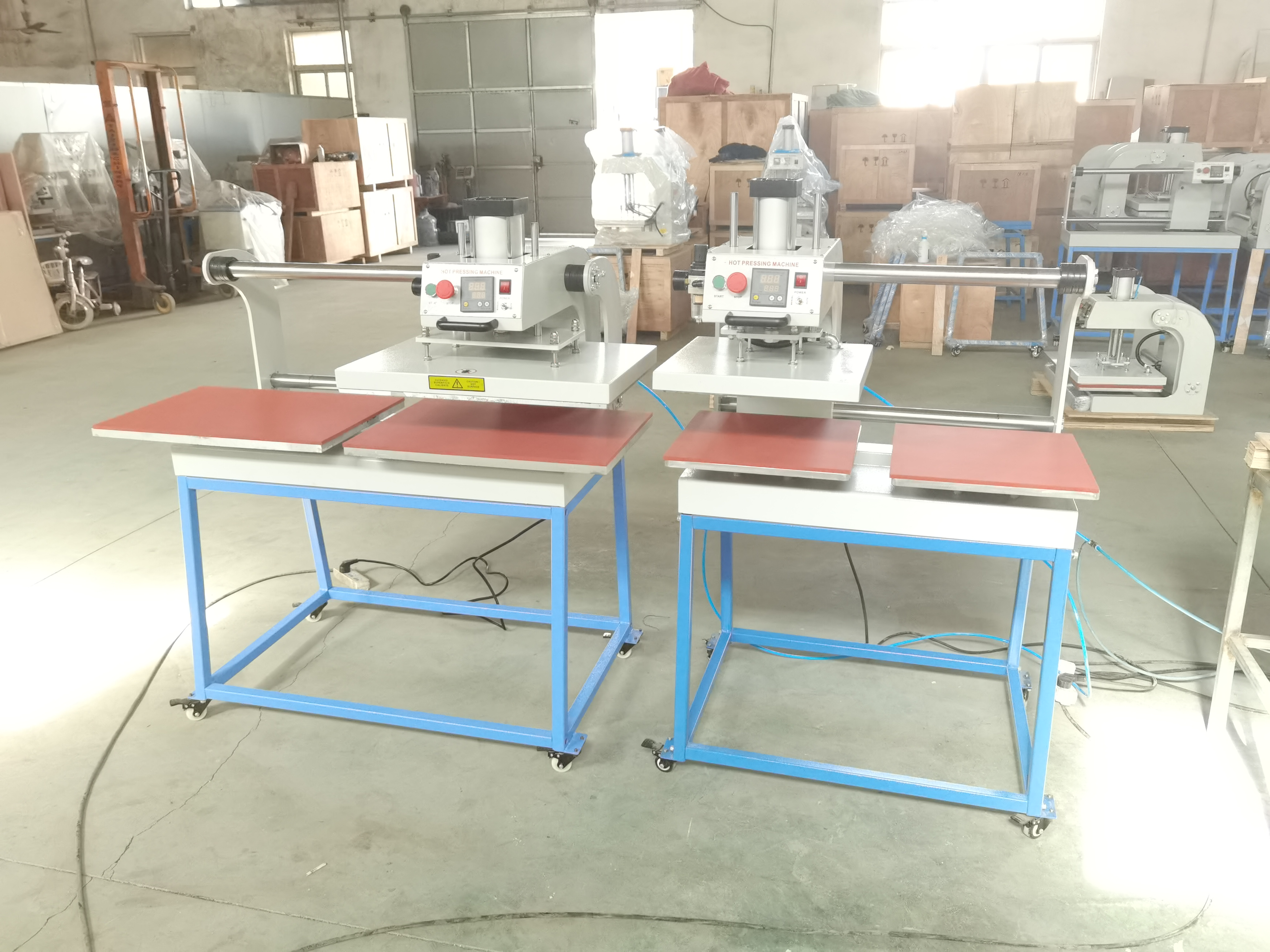 Ds-ha38 Double Station Pneumatic Heat Press Machine For T-shirt Hot ...