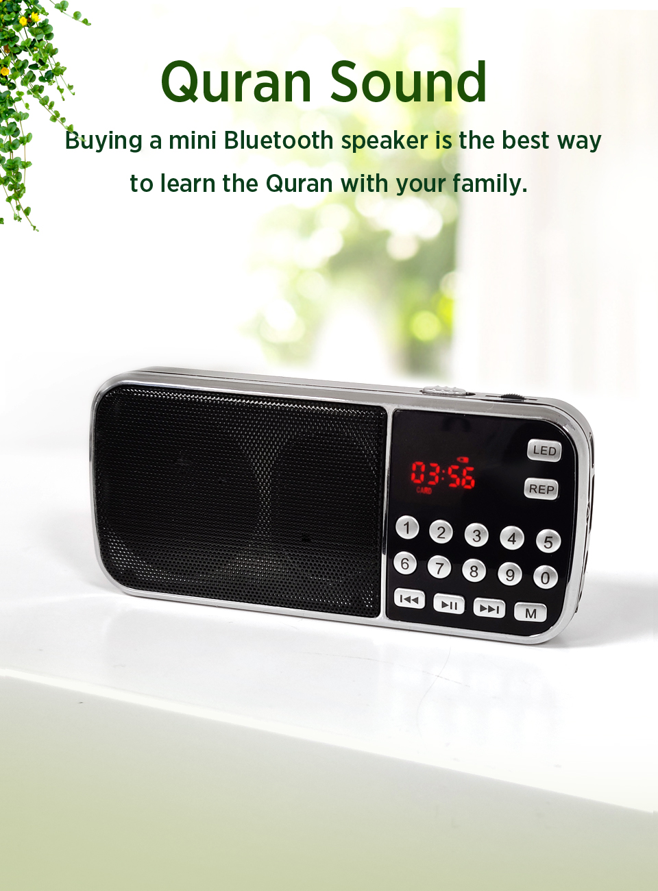 Islam Bluetooth Quran Learning Speaker Koran 18 Reciters 8gb Mulism Speaker With Fm Radio In 18 ...