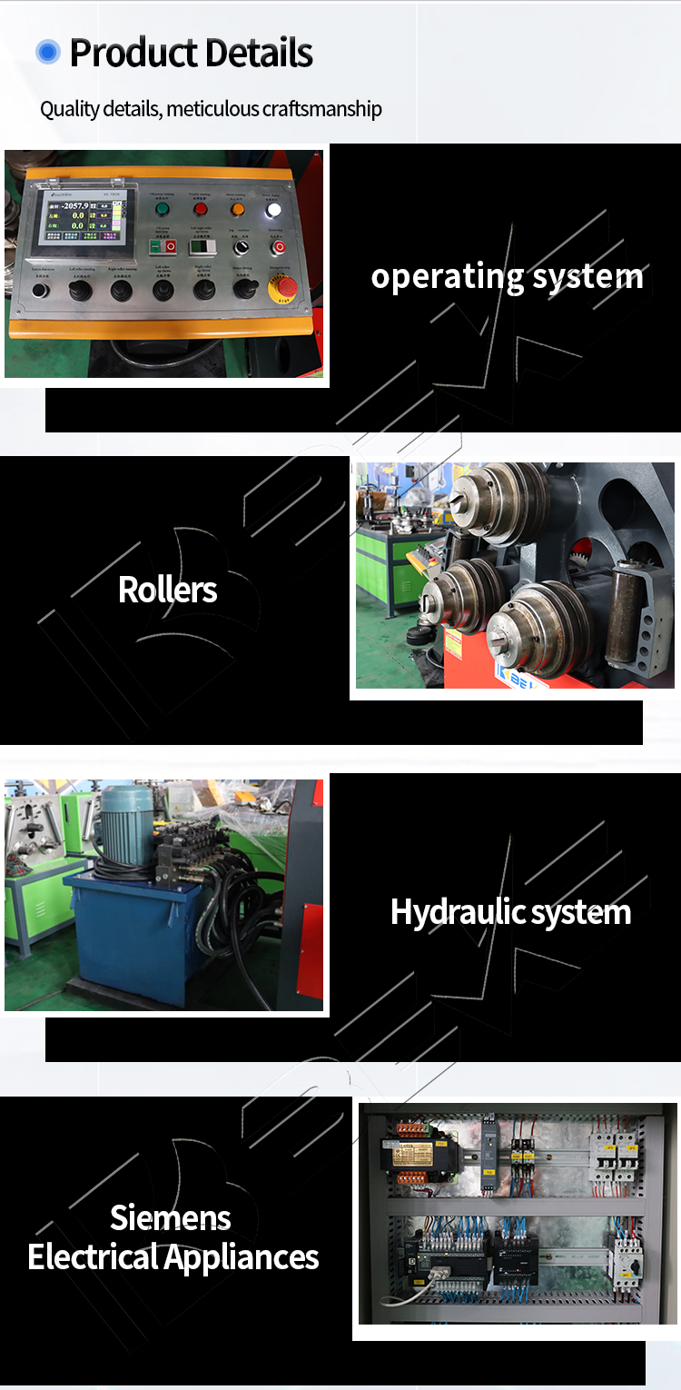 High Power 5kw Hydraulic Drive Roll Bender For Steel Sections, High ...