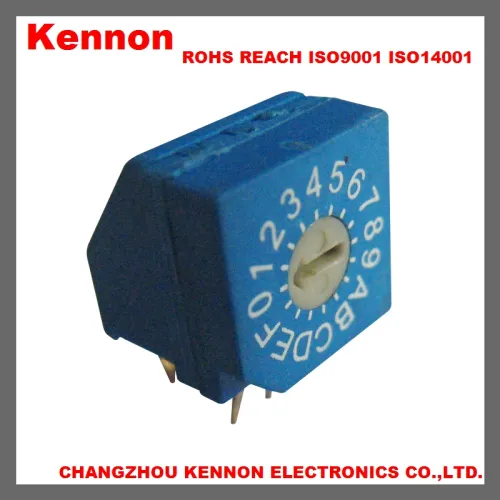 Rotary Code Switch Dip Switch Mini Rotary Switch 16 Position, High ...