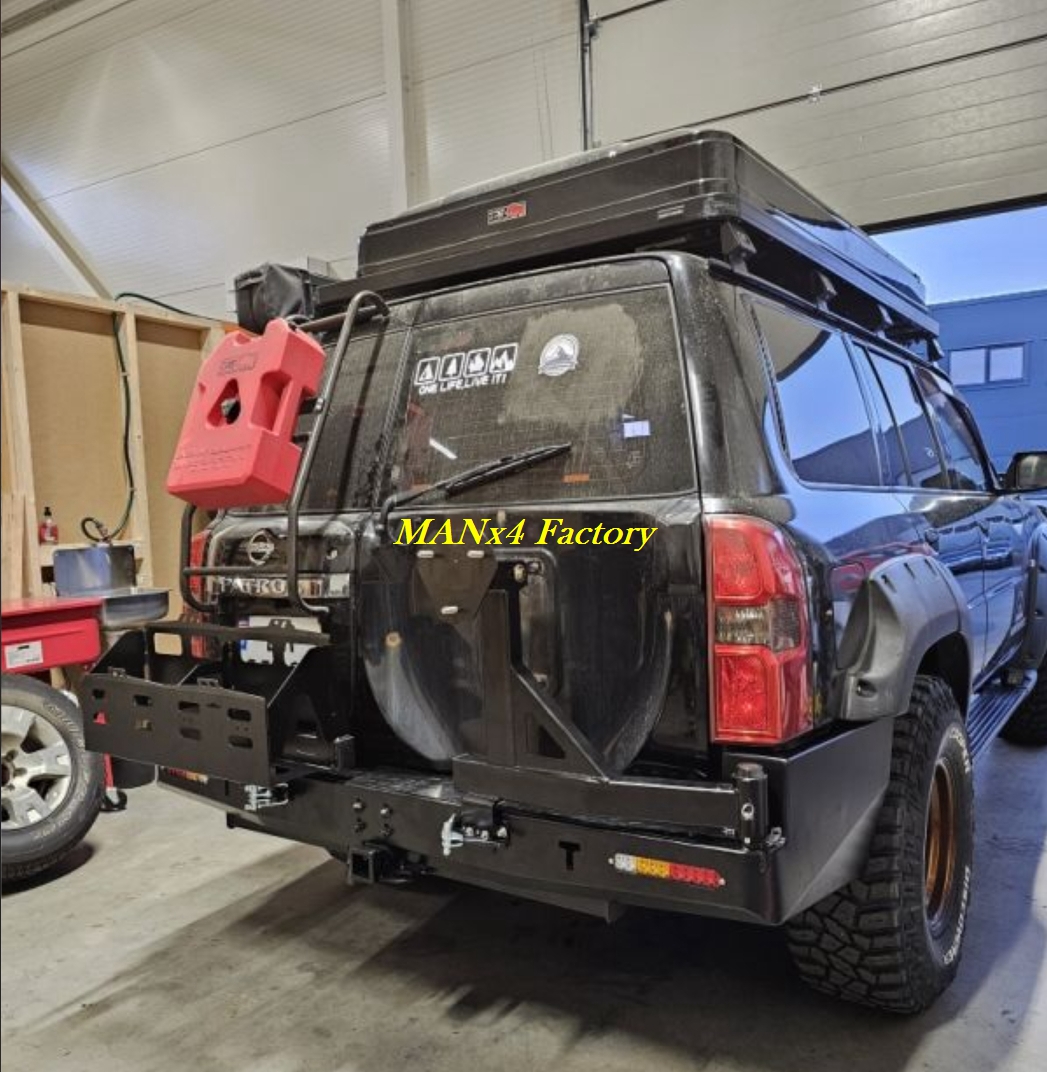 Manx4 Off-road Steel Rear Bumper For Nissan Patrol Y61 2005+, High ...