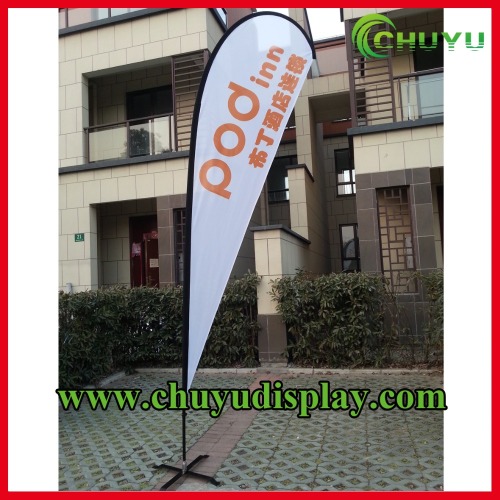 Roadside Advertising Teardrop Flag Freestanding Teardrop Shape Beach ...