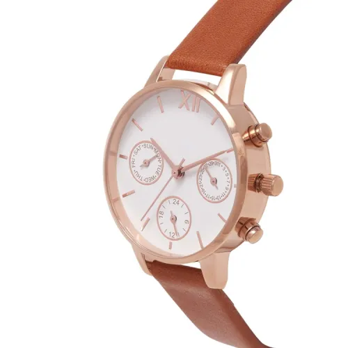 Chronograph Design Watch 24 Hours Ladies Watch, High Quality ...