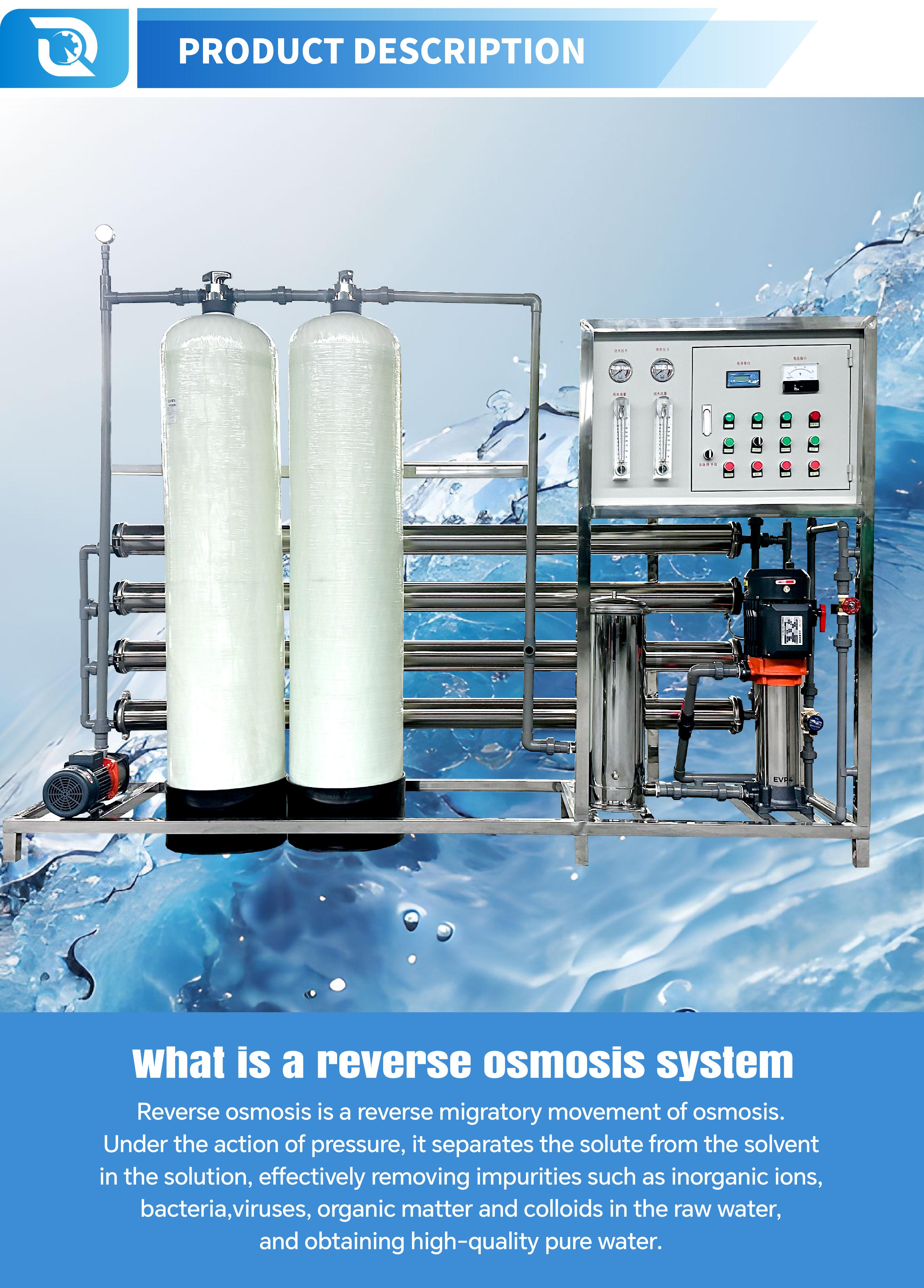 2000lph Reverse Osmosis Water Filter Purifier System For Home And ...