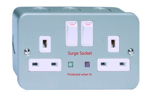 2g 13a Switched Socket Sp Metal Clad, High Quality 2g 13a Switched ...