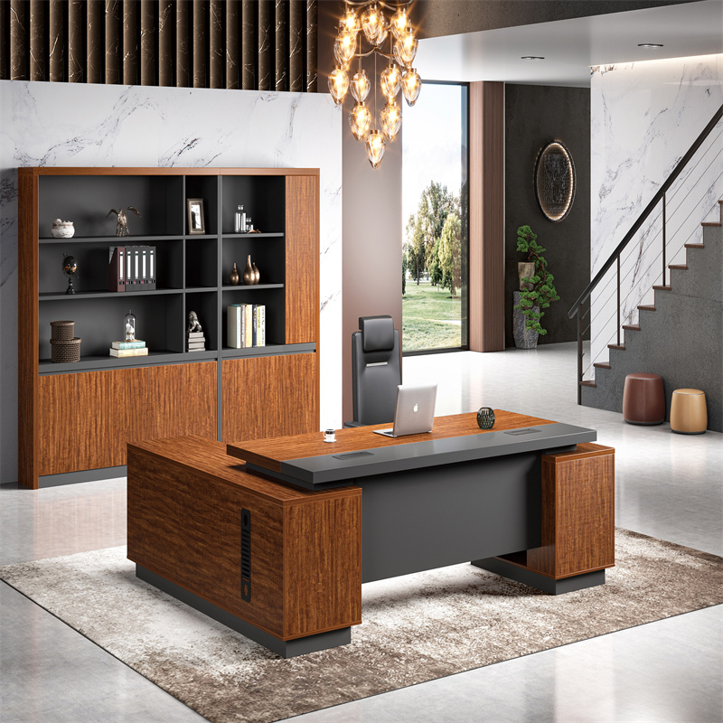 Modern L-shaped Director Ceo Desk Table For Manager - Office Furniture ...