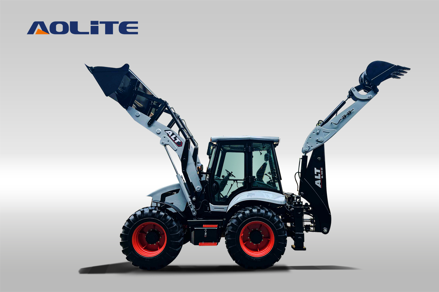 Aolite Bl105-25 Backhoe Front Loader: Small Mini Backhoe Wheel Loaders ...