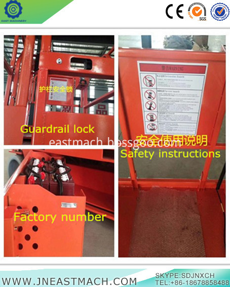 8m Height Hydraulic Drive Self-propelled Scissor Lift, High Quality 8m ...