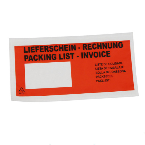 Euro Standard Packing List Pouch, High Quality Euro Standard Packing ...