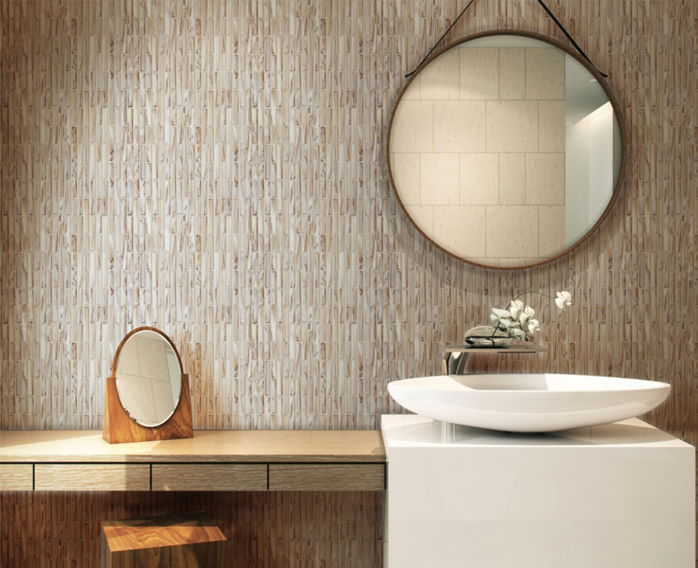 Tan Glass Mosaic Luxury Kitchen Backsplash Tile Wall, High Quality Tan ...