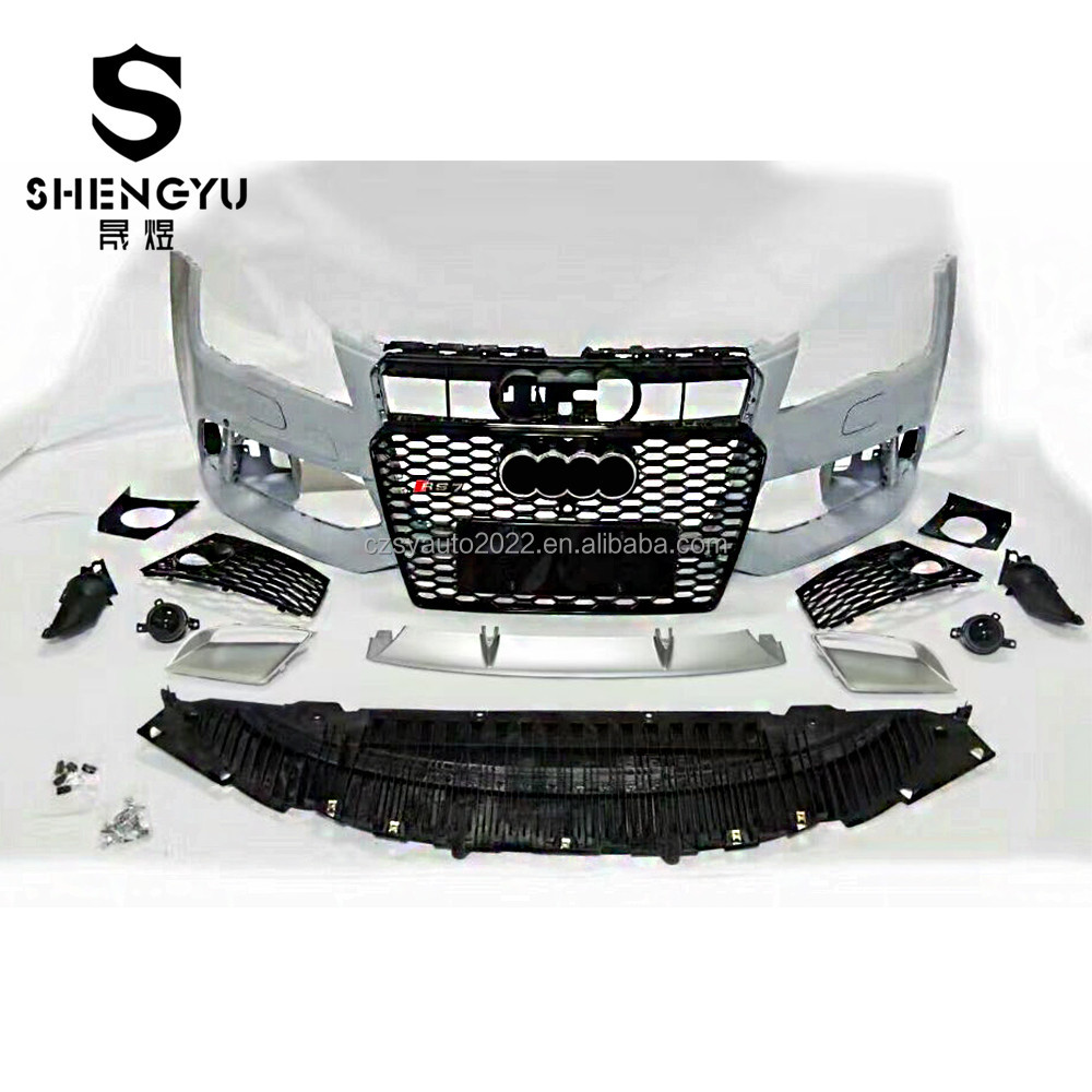 Auto Accessories: Front Bumper With Grille And Lip For Audi A7 2012 ...