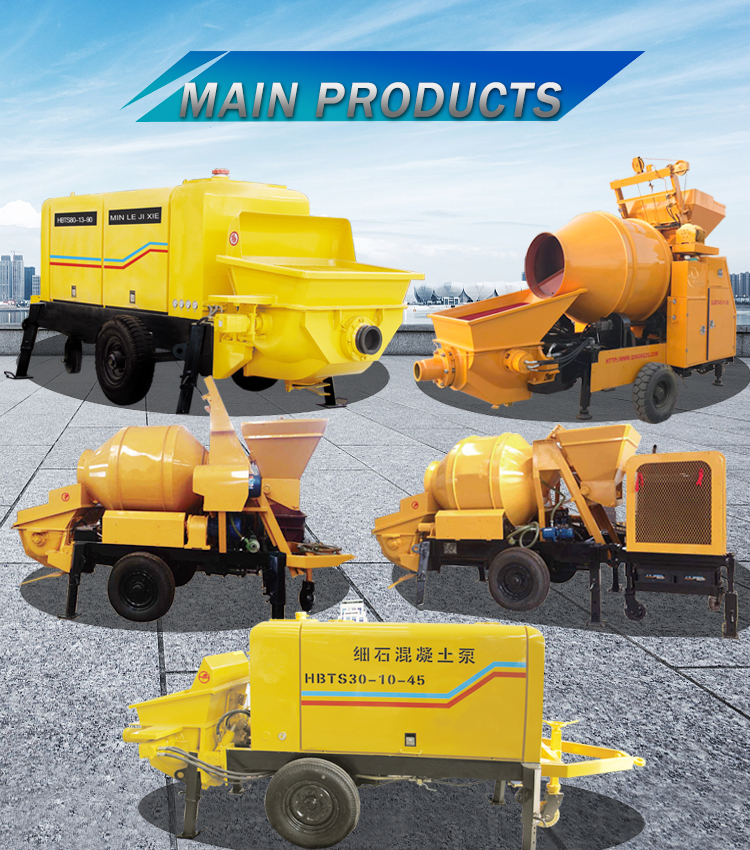 Mini Diesel Truck Mounted Portable Concrete Pump Machines, High Quality ...