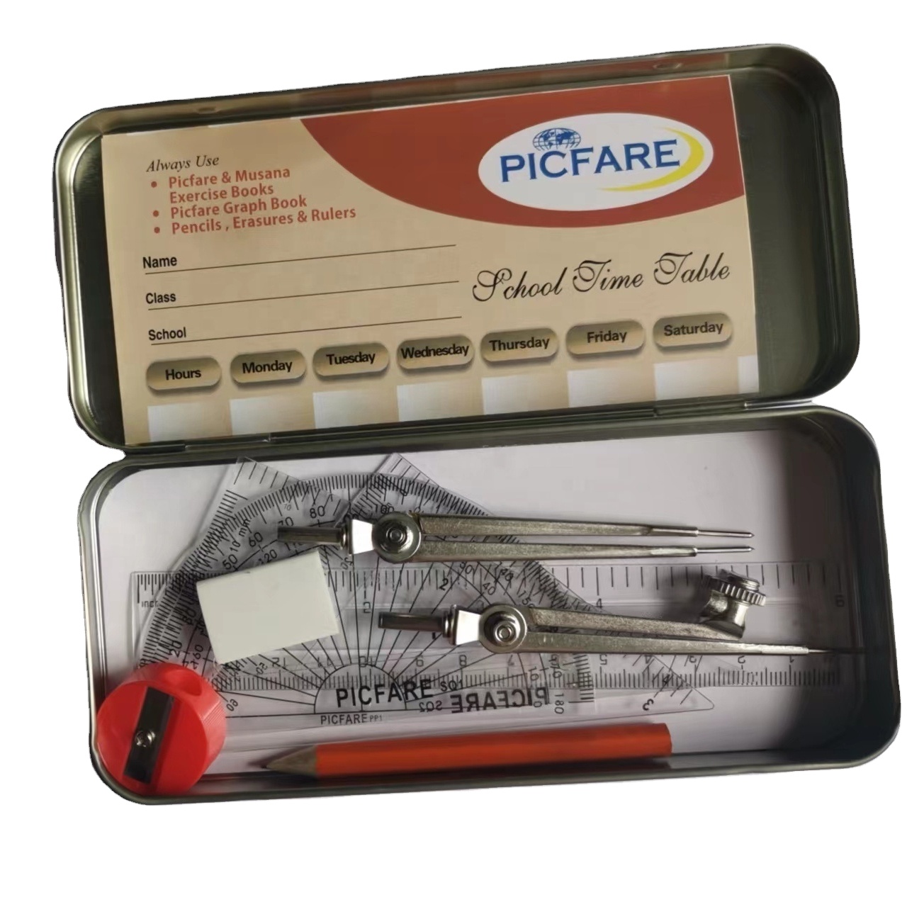 Africa Picfare Math Instrument Set / Geometry Box / Mathematical Set ...