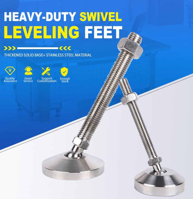 Stainless Steel Heavy Duty M16 Adjustable Machine Feet Levelers, 80mm ...