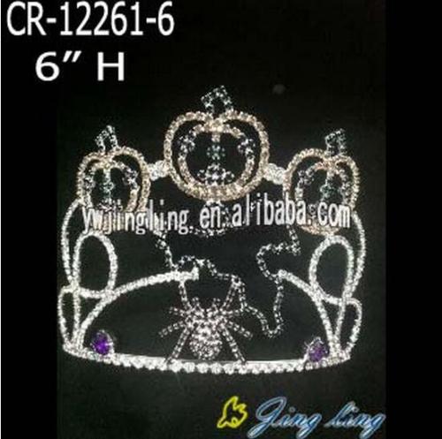 Custom Seanal Pumpkin And Spider Pageant Holloween Crowns, High Quality ...