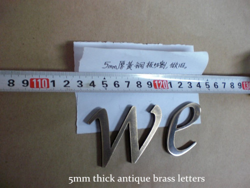 Antique Brass Letters 5mm Thick Brass Letters, High Quality Antique ...