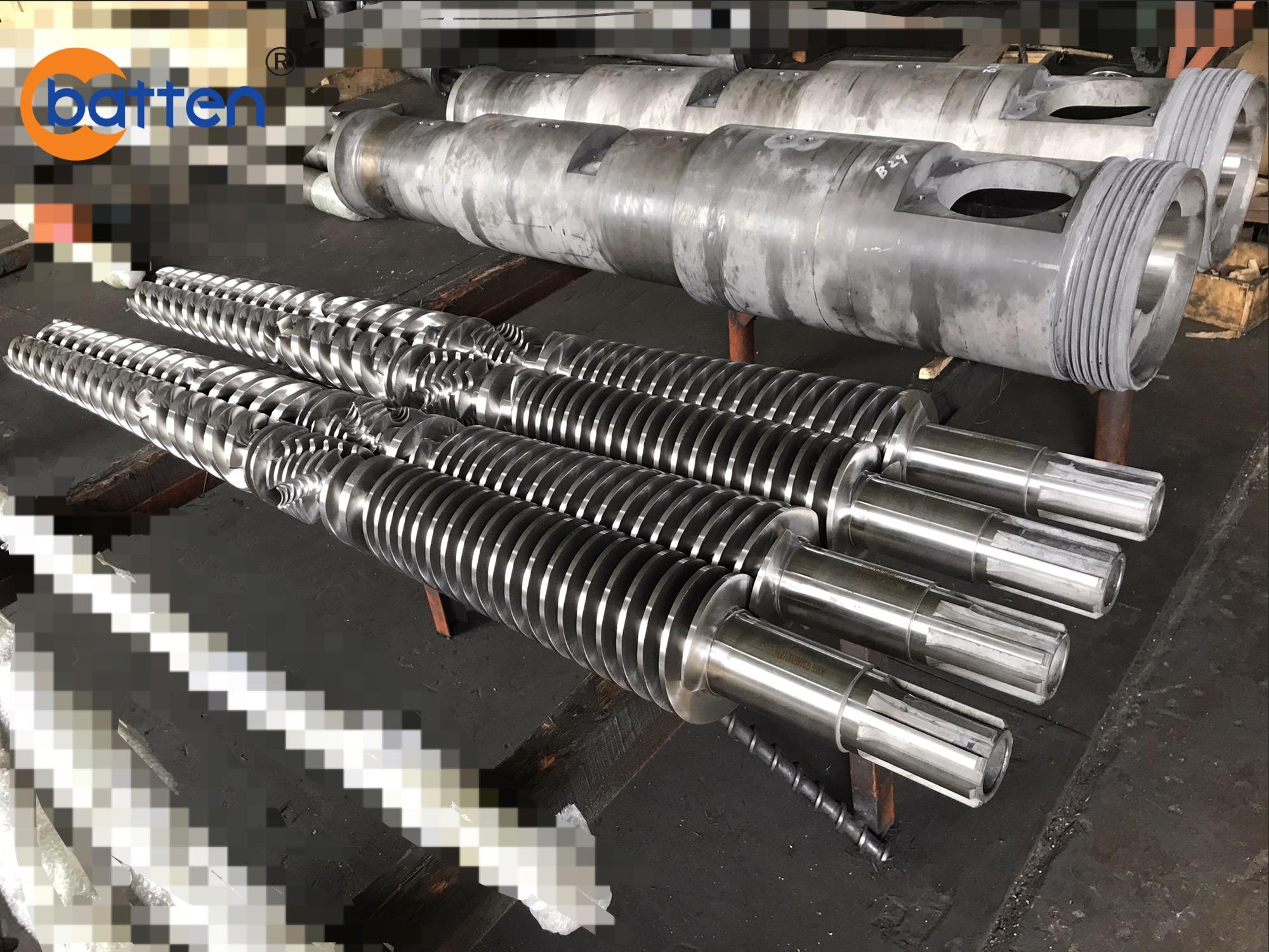 65/132 Conical Twin Screw Barrel Set For Plastic Extruder, High Quality ...