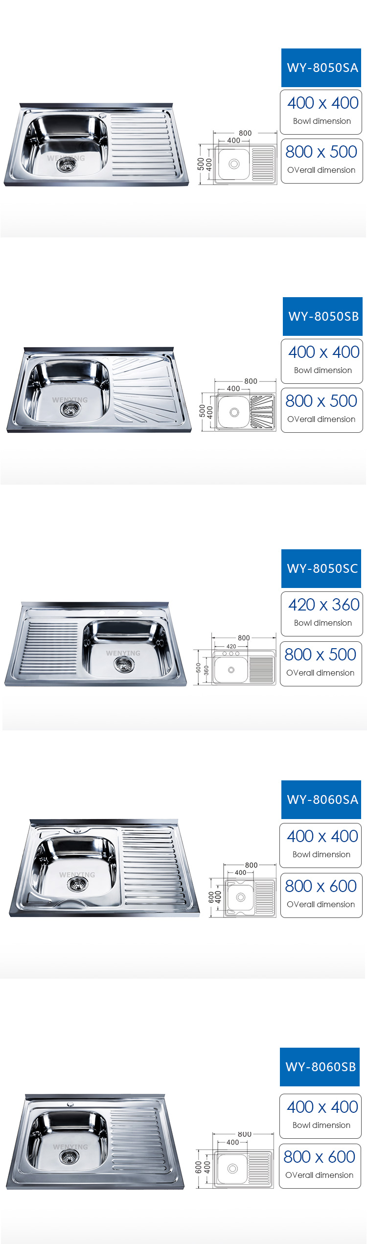 2021's Most Popular Single Bowl Stainless Steel Kitchen Sinks For Sale ...