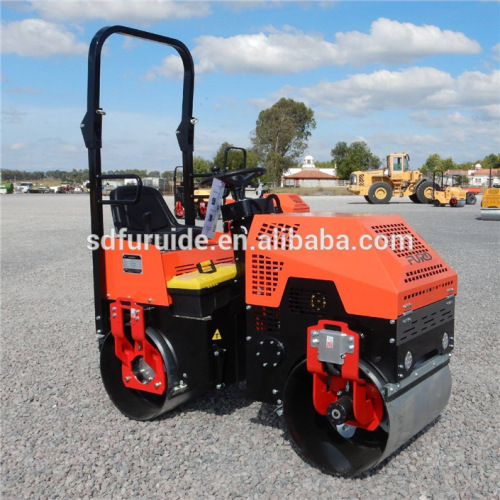 1 Ton Mini Road Roller With Vibratory Double Drum Fyl-880, High Quality ...