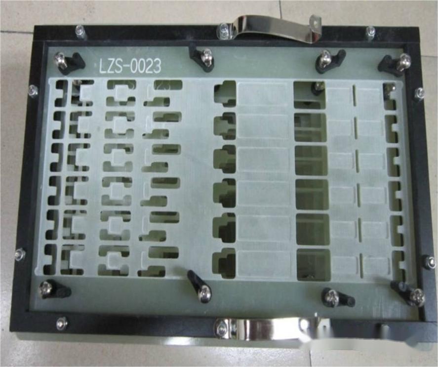 Several common wave soldering fixtures and their respective ...