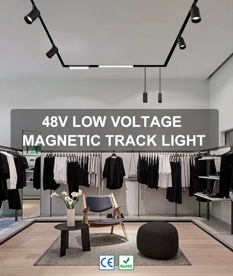 Tunable Suspended Led Track Light 8w 48v 0/1-10v Cct 2700-7000k, High ...