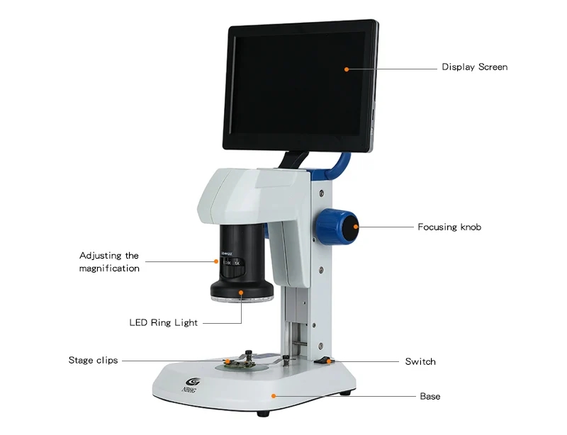 Professional Digital Microscope With 9 Inch Lcd Screen, High Quality ...
