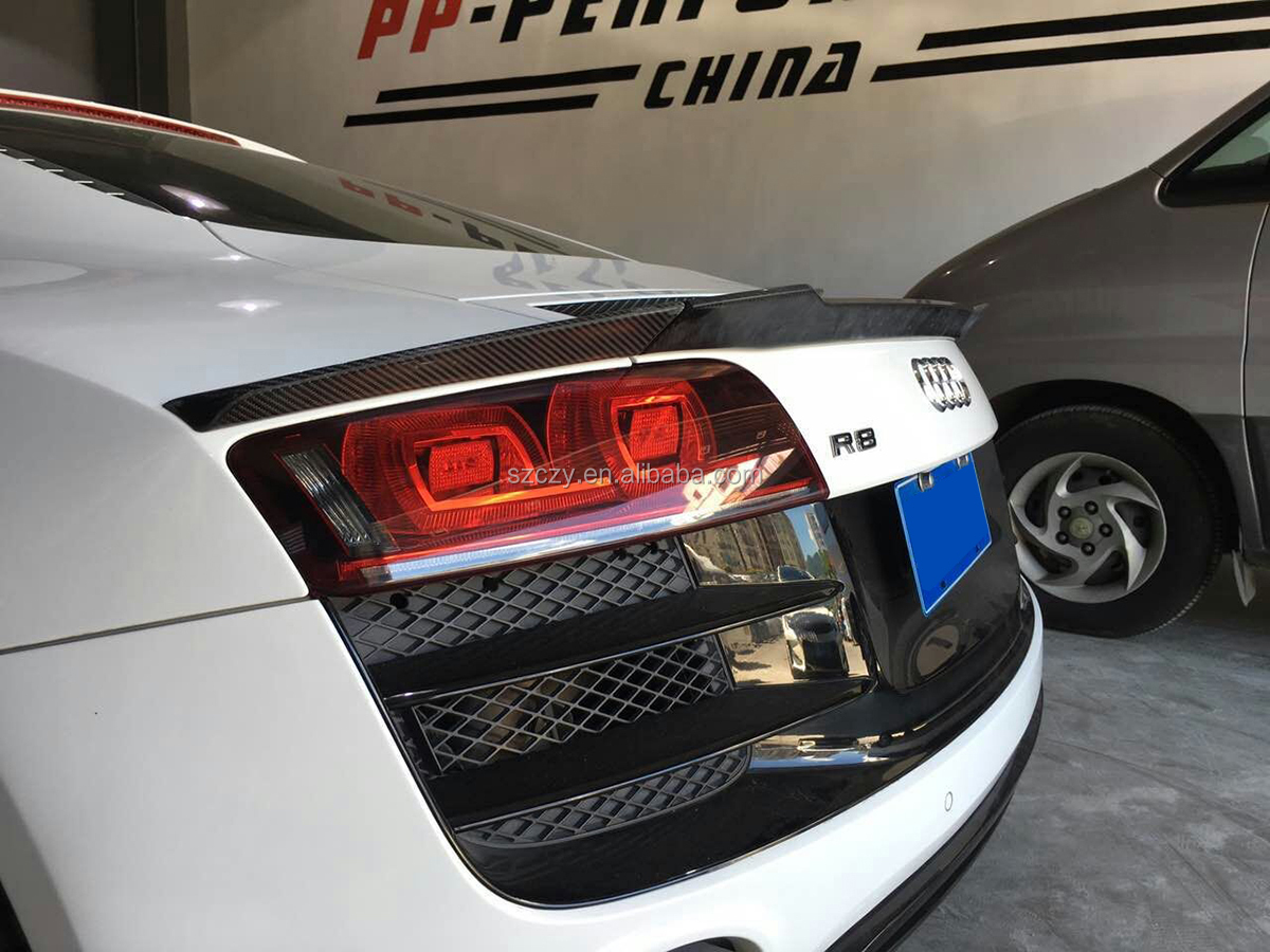 Carbon Fiber Rear Spoiler Wing For Audi R8 V8 V10 2008-2014, High ...