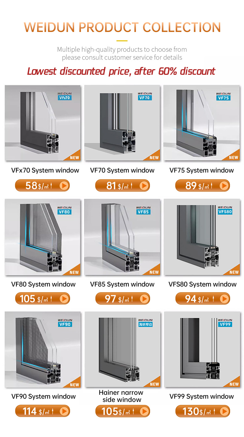 Weidun High-end Folding Door Vertical Open Aluminum Fold And Slide ...