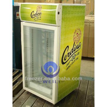 85l Lockable Table Top Glass Door Soft Drink Fridge, High Quality 85l ...