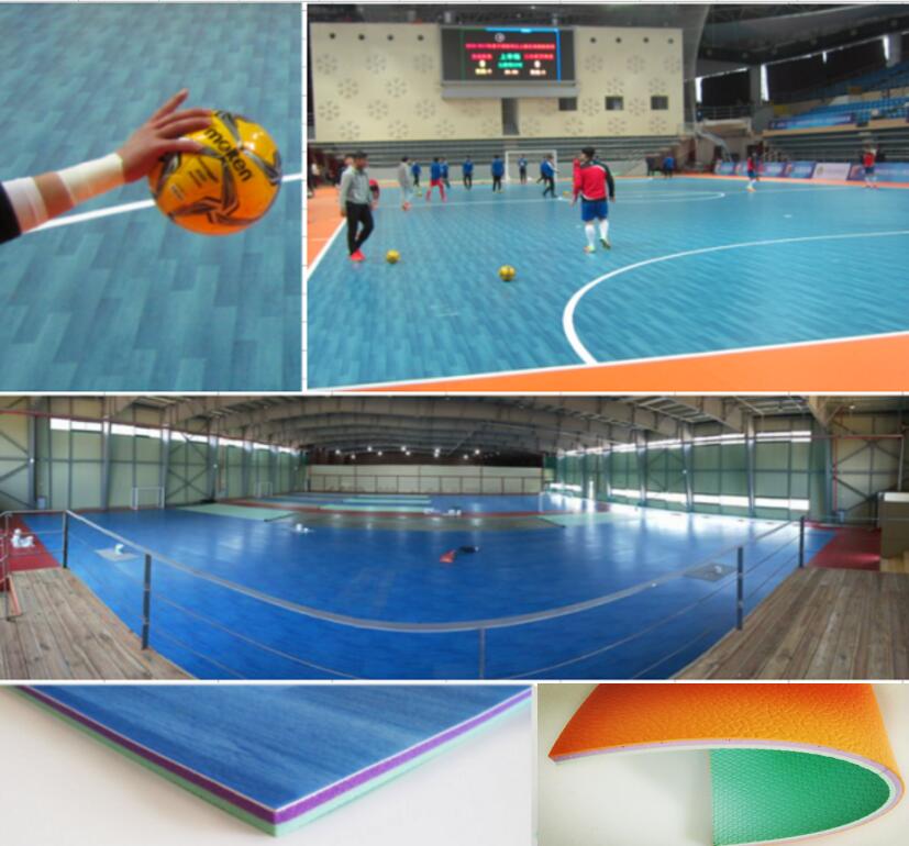 전문 Pvc Futsal Floor Interlocking Futsal Tiles For Indoor 목적 스포츠 바닥 ...