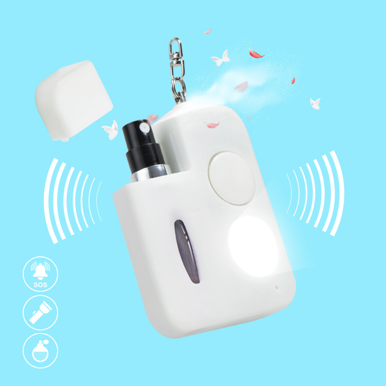 130db Loud Emergency Personal Alarm With Led Flashlight Keychain, High ...