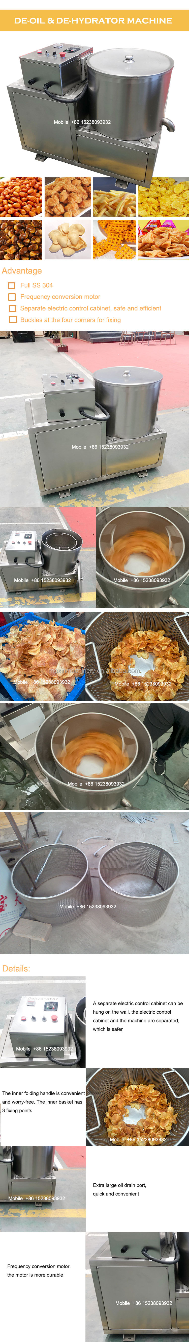 Moxin Fried Potato Chips Deoiler Centrifugal Machine, High Quality ...