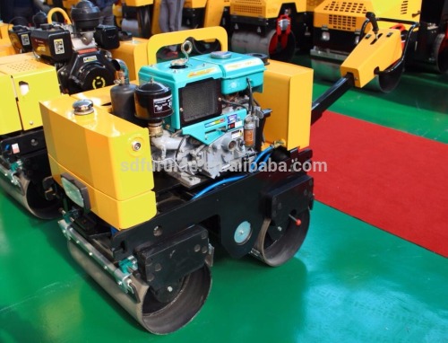 Water Cooled Diesel Engine Walk Behind Double Drum Soil Compactor (fyl ...
