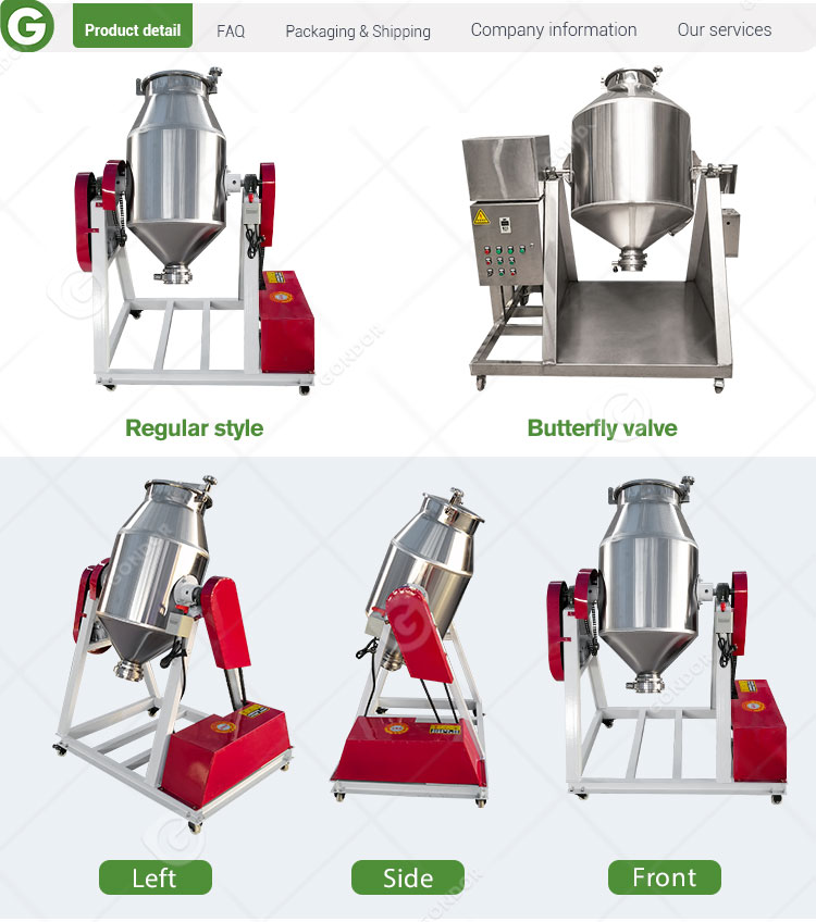 15 Lt Dry Rotary Mini Spice Mixer For Tea Leaf Starch And Food Powder ...