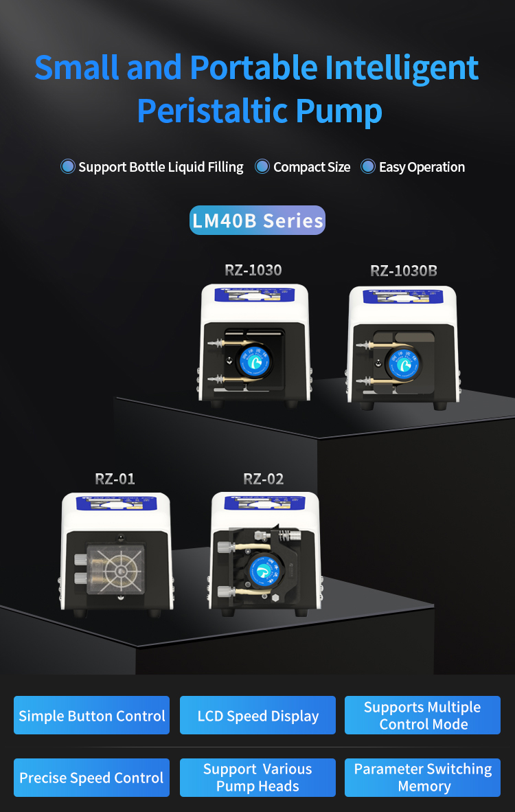 Runze Mini Led Display Screen Box-type Peristaltic Pump - Low Flow Rate ...
