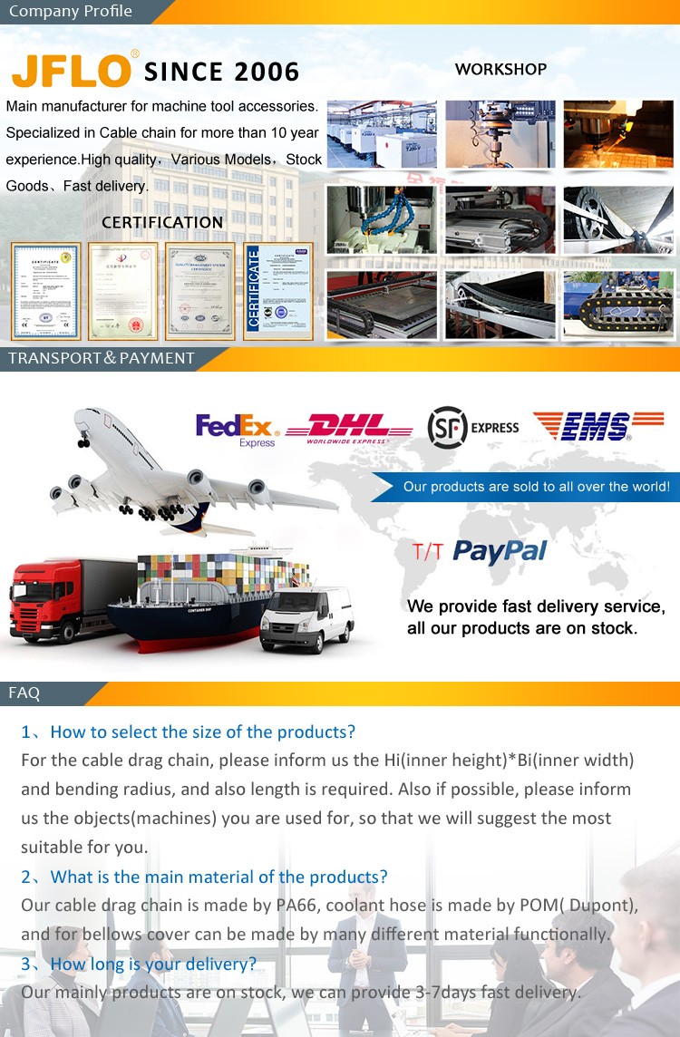 Jflo Flexible Cable Carrier 체인 - 드래그 체인 솔루션, Bossgoo.com의 고품질 Jflo ...