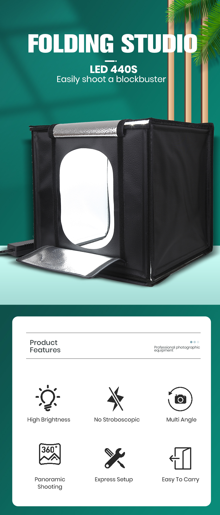 Portable 40cm Professional Light Studio Box - Photo Box For Still Life ...