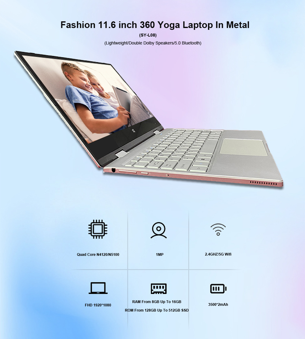 11.6inch Quad Core N5100 256gb Intel Yoga Laptop, High Quality 11.6inch Quad Core N5100 256gb ...